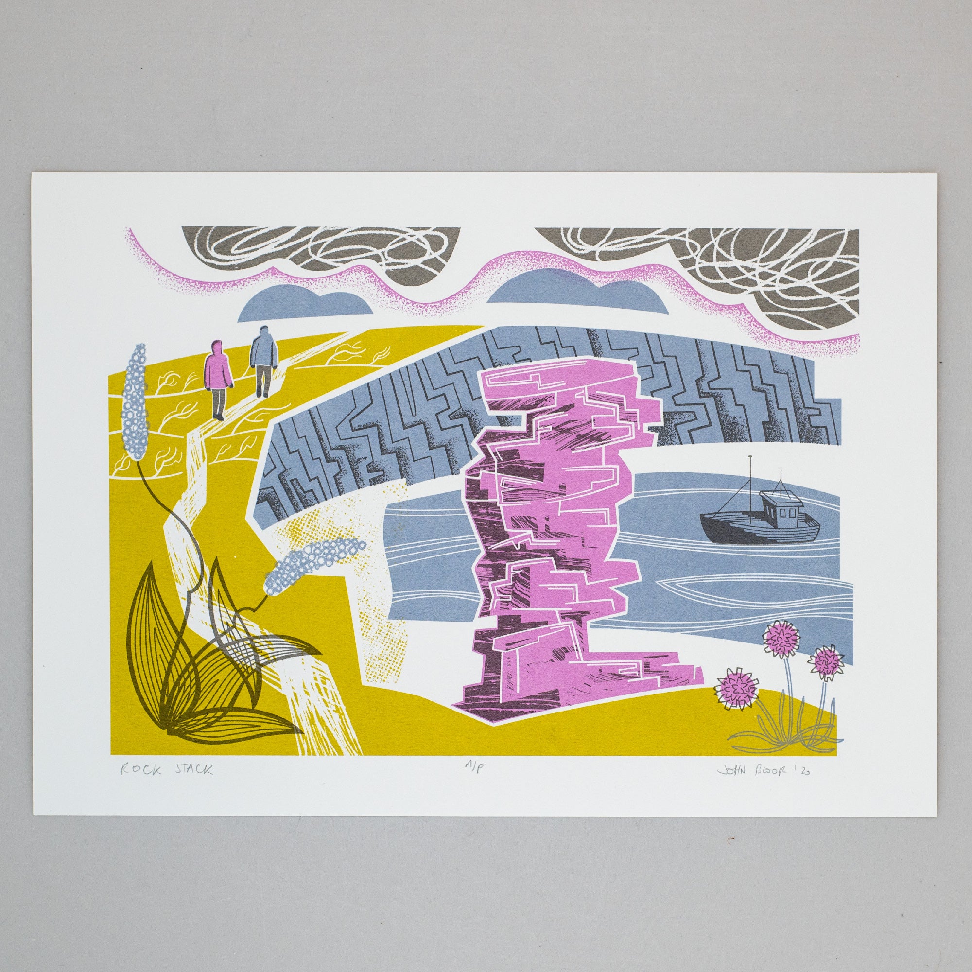 July 2023 Seconds Sale 20 - Rock Stack unframed screenprint – John ...